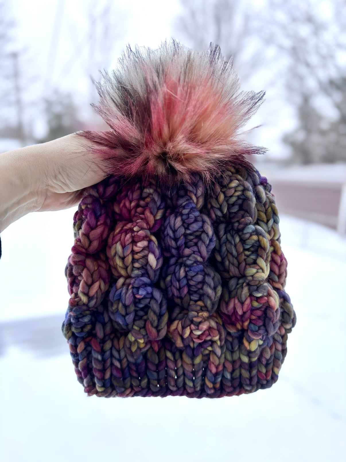 Nordic Cable Link Beanie | LUXURY Handmade 100% Merino Wool Knit Beani ...